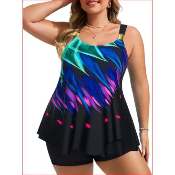 Hanna Nikole | Swim | Hanna Nikole Plus Size Tankini Swimsuit Womens ...